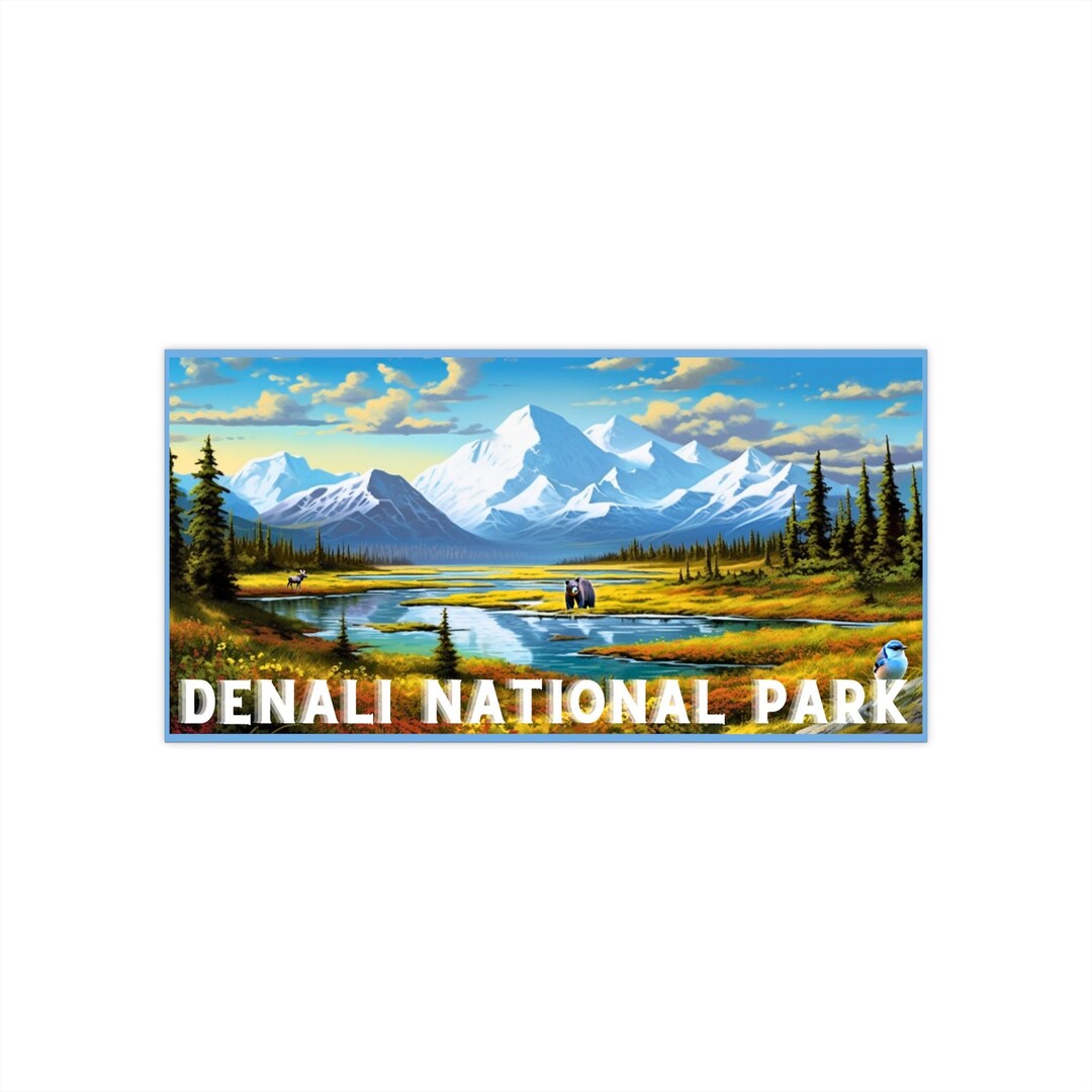 Denali National Park Bumper Sticker - Etsy