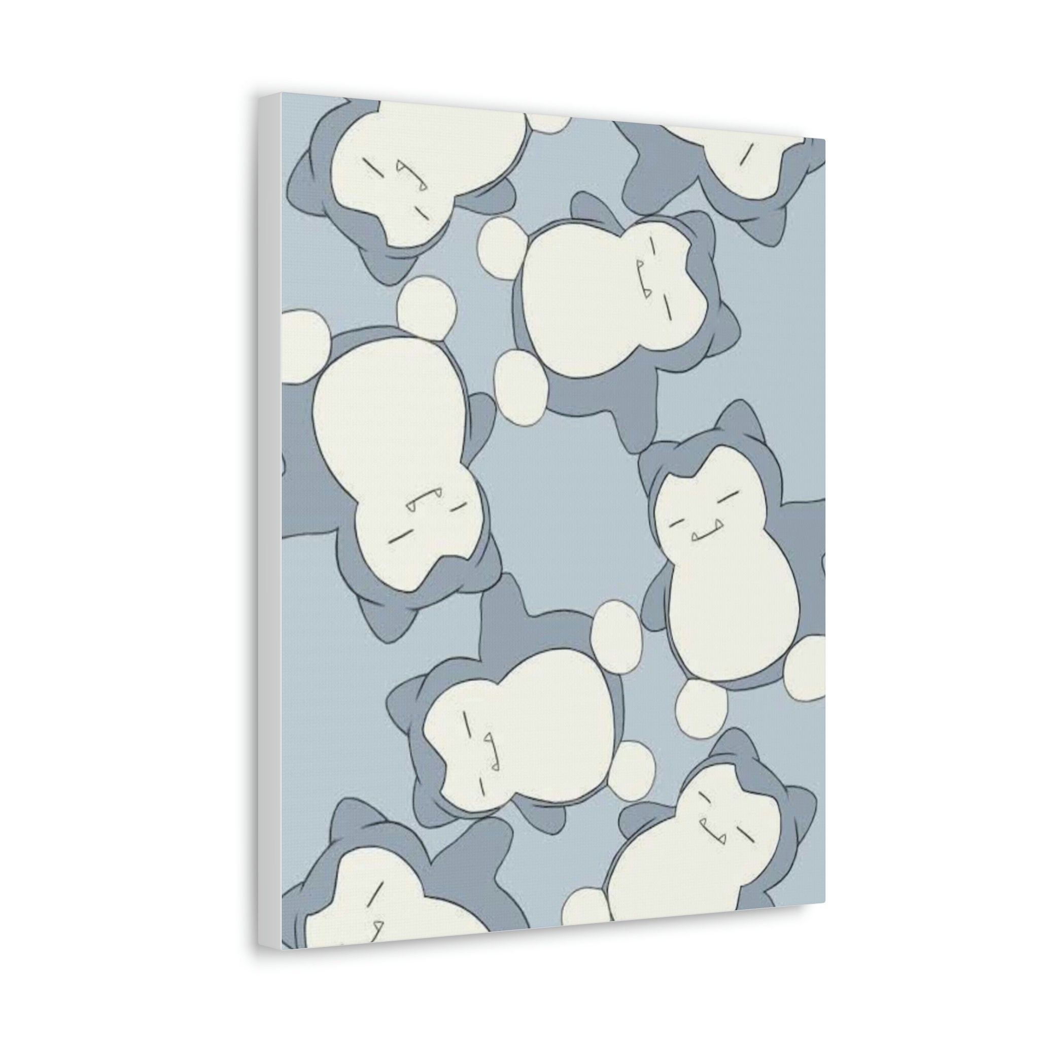 Cute Happy Little Snorlax Pokemon Canvas Artwork Easy Mount Features ...