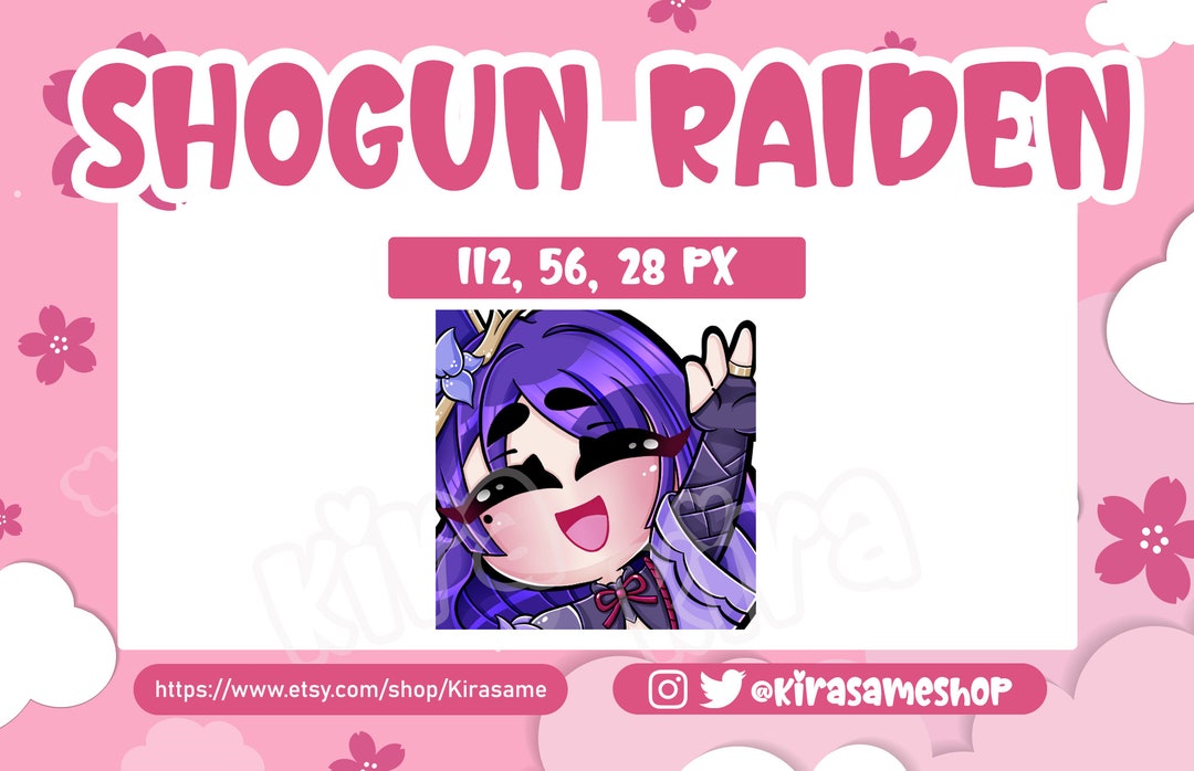 Genshin Impact Emote Shogun Raiden Emote - Etsy