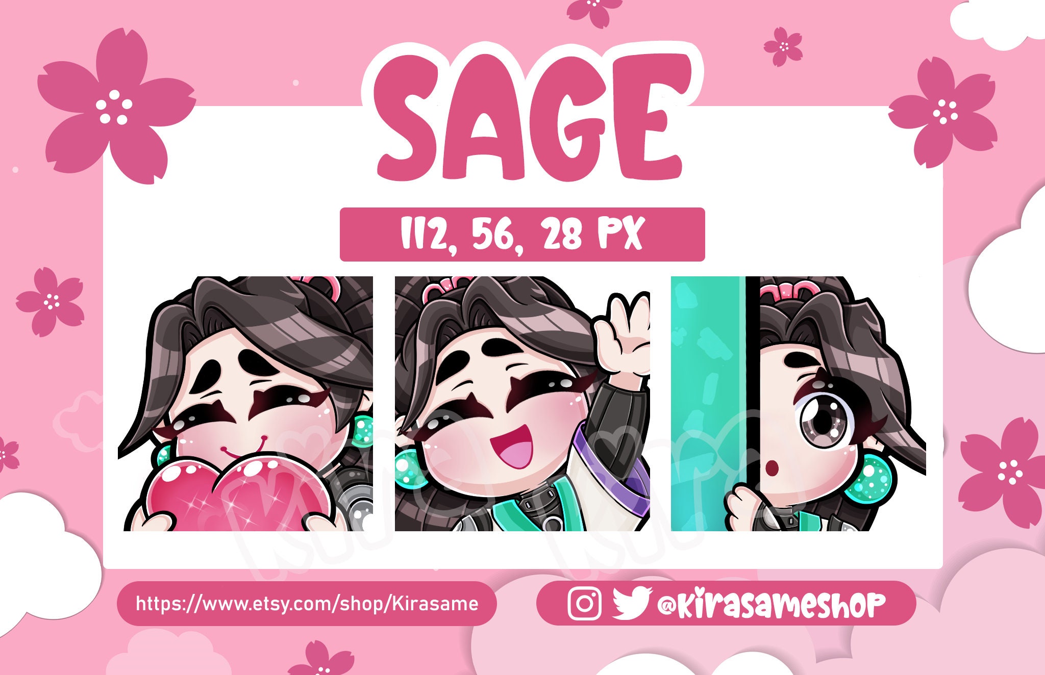Valorant Emotes Sage Emotes Sage Emote Pack Twitch/discord/youtube Cute ...