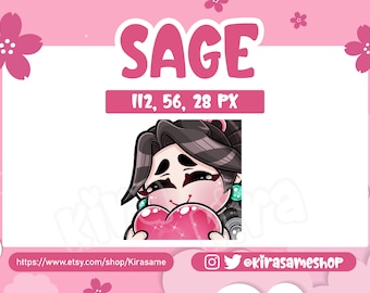 Sage Discord Twitch 3 Animated Emote Pack Valorant Inspired Emotes ...