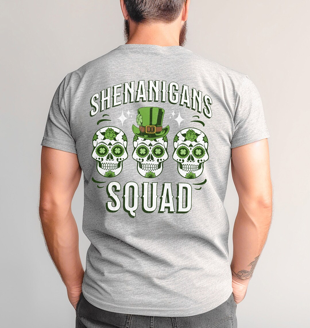 St. Patrick's Day Shirt for Him | Shenanigans Squad Shirt for St. Paddy ...