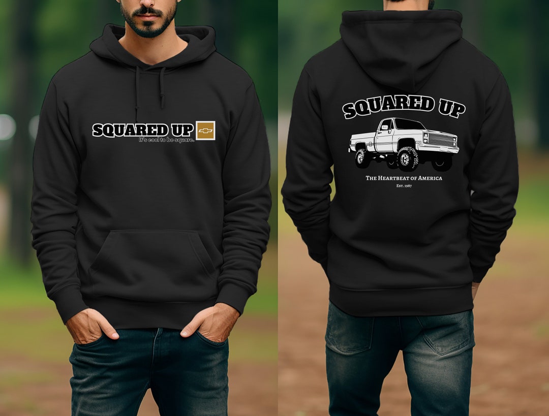 Retro Chevy Silverado Hoodie | Square Body Fan Sweatshirt | Vintage ...