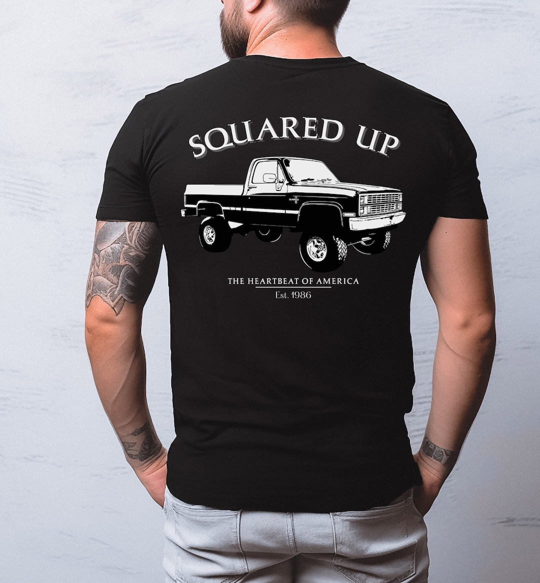 Squared up 1986 Chevy Silverado Men's Perfect Weight® Tee, Old School ...