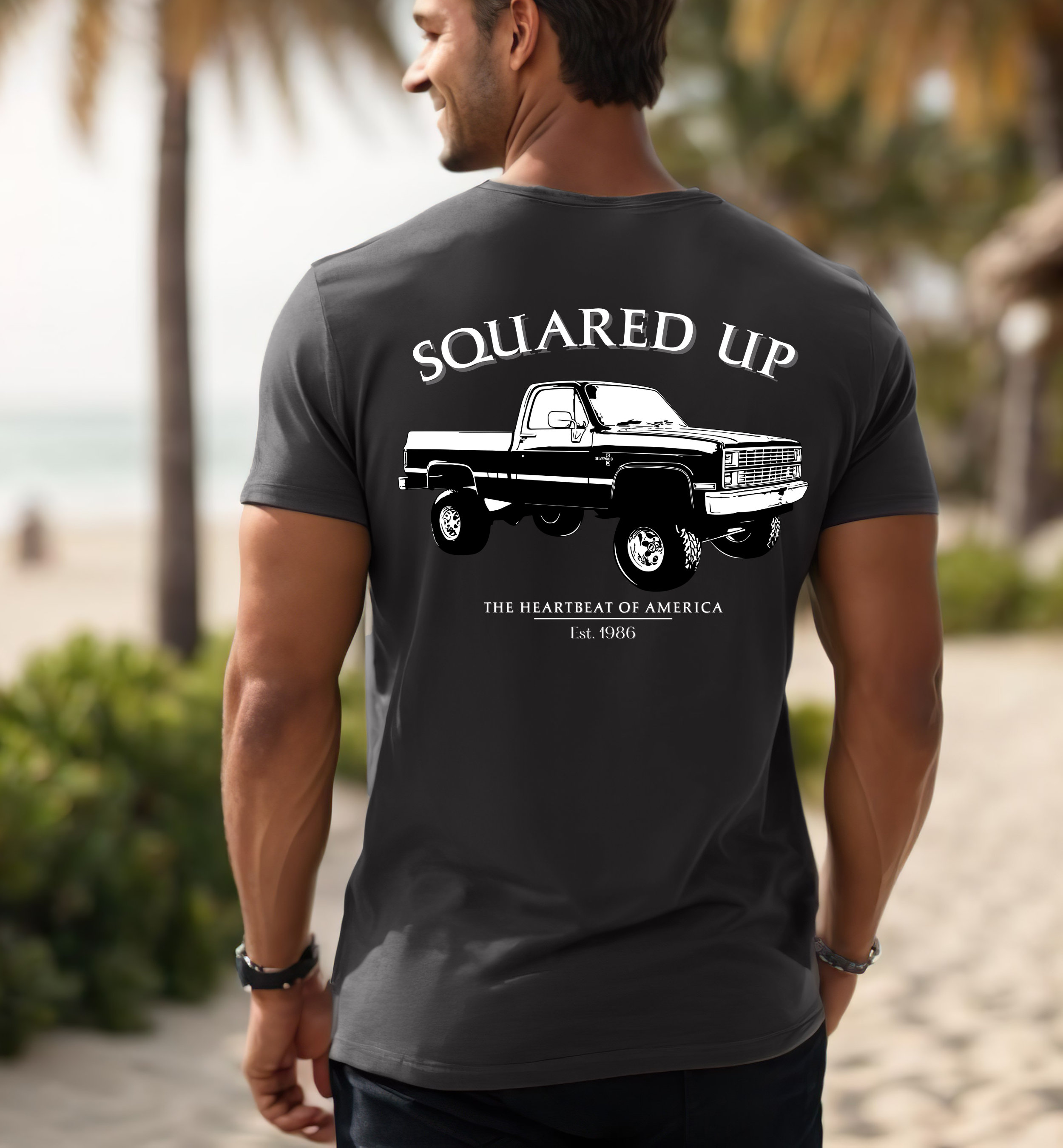 Men's T-shirt 1986 Chevy Silverado Square Body Fan T-shirt for Him 80s ...