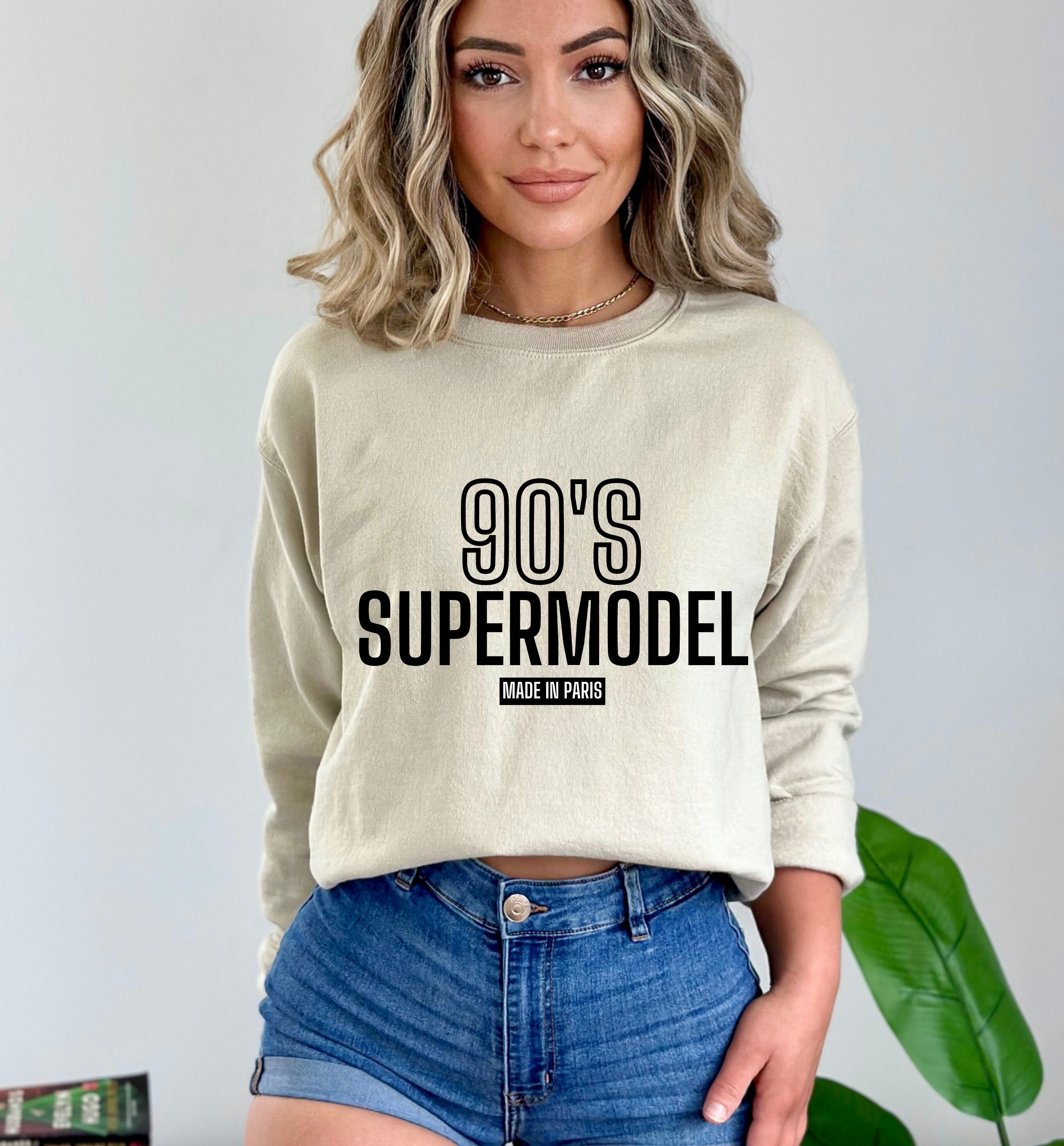 90s Supermodel Sweatshirt for Her | 90s Fashion Icon Crewneck | as Seen ...