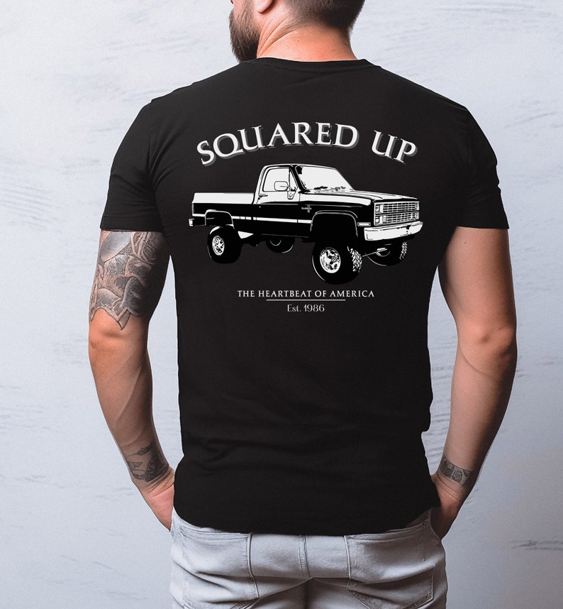 Men's T-shirt 1986 Chevy Silverado Square Body Fan T-shirt for Him 80s ...
