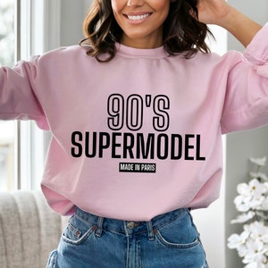 90s Supermodel Sweatshirt for Her | 90s Fashion Icon Crewneck | as Seen ...