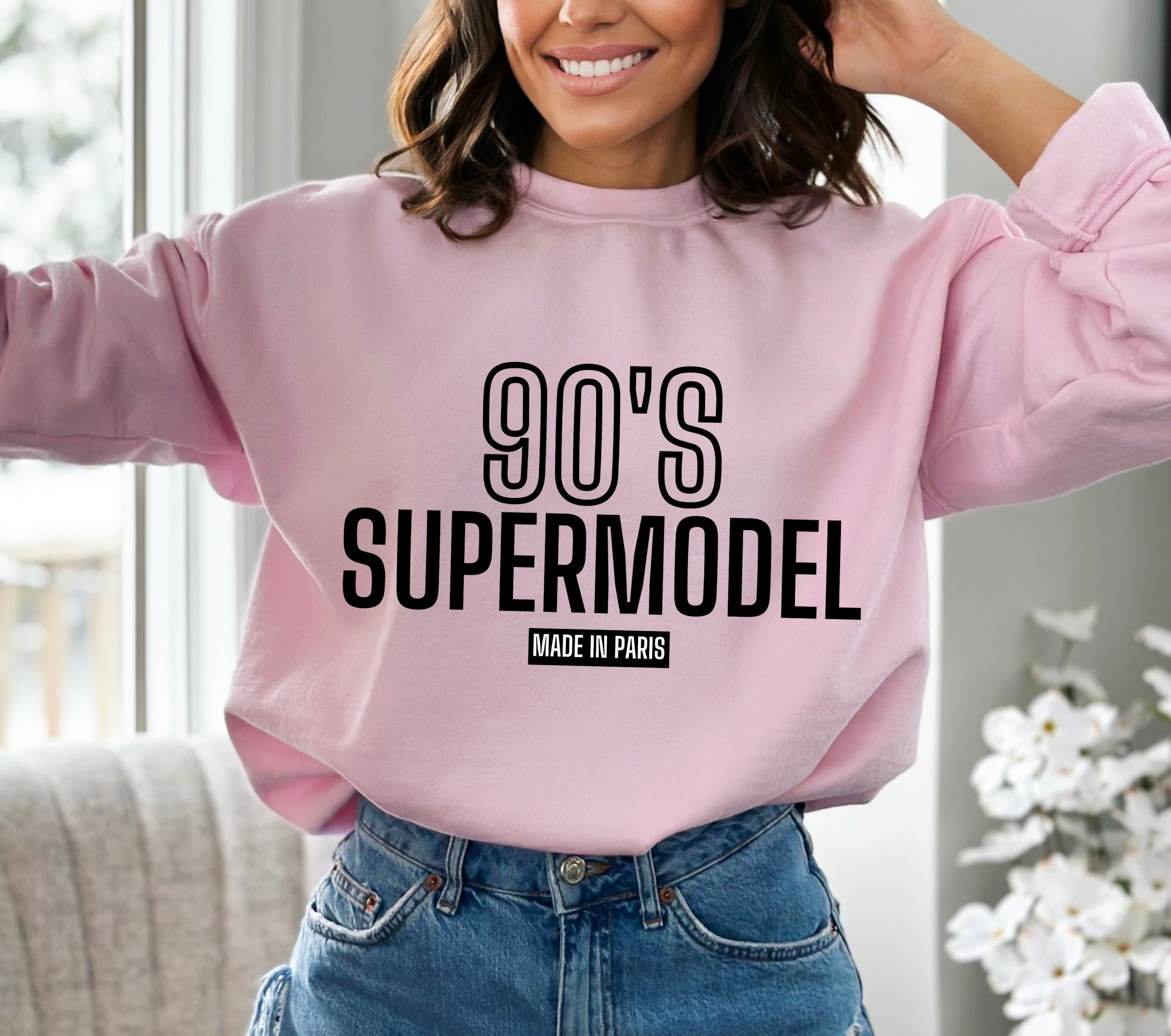 90s Supermodel Sweatshirt for Her | 90s Fashion Icon Crewneck | as Seen ...