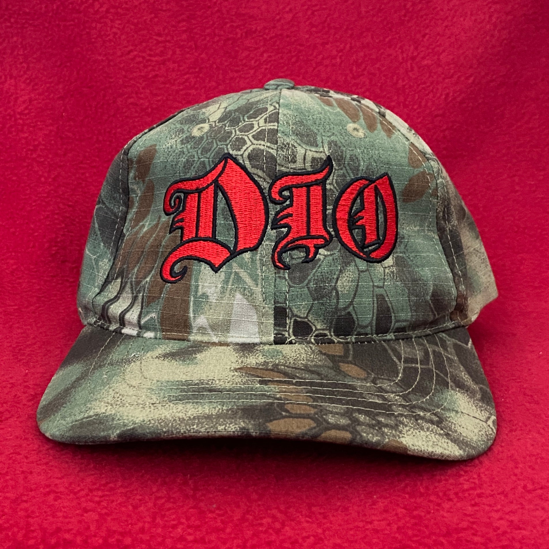 Rock Band Embroidered Baseball Cap Hat Camouflage Reptile Pattern ...