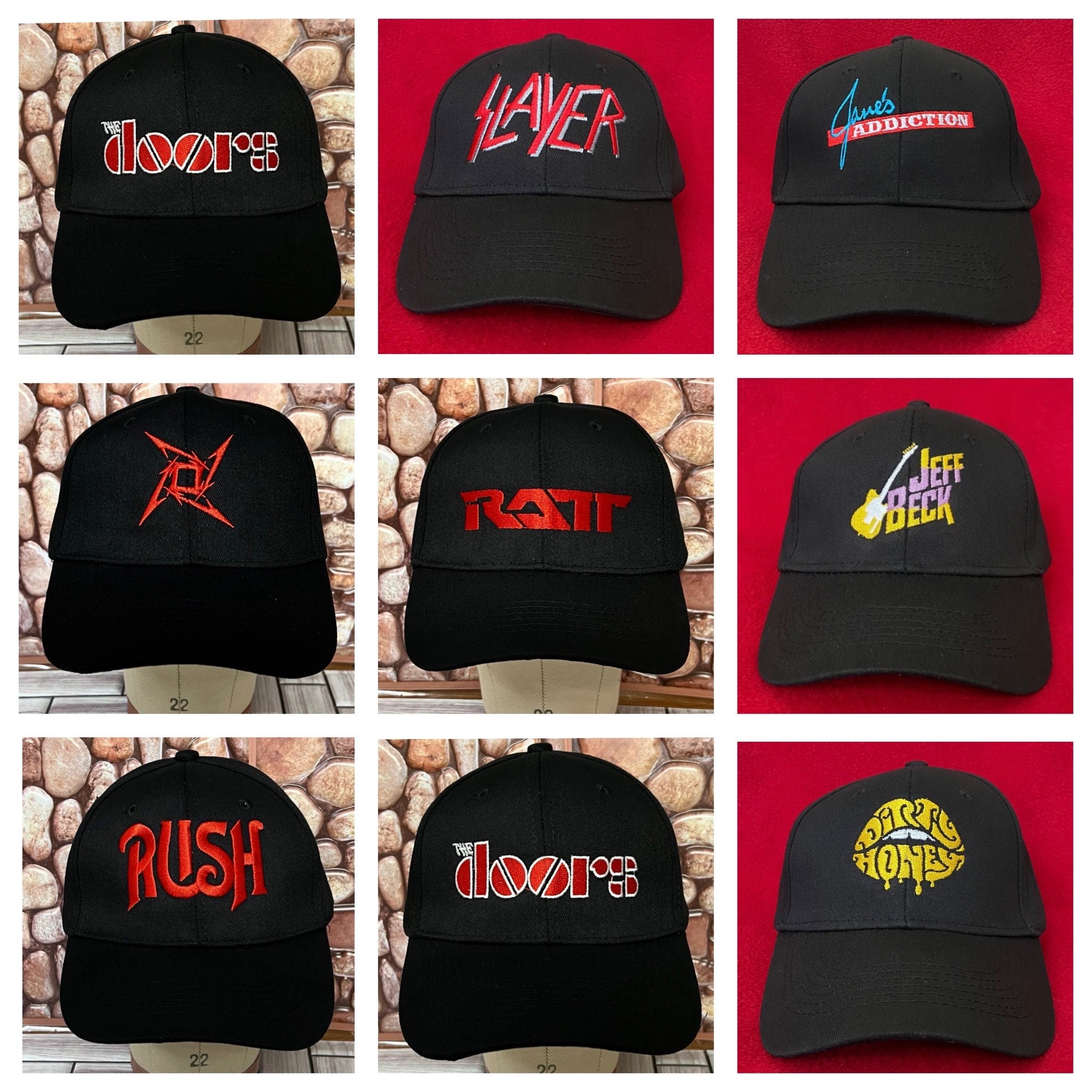 Rock Band Concert Baseball Cap Adjustable Strap Back Great Christmas ...