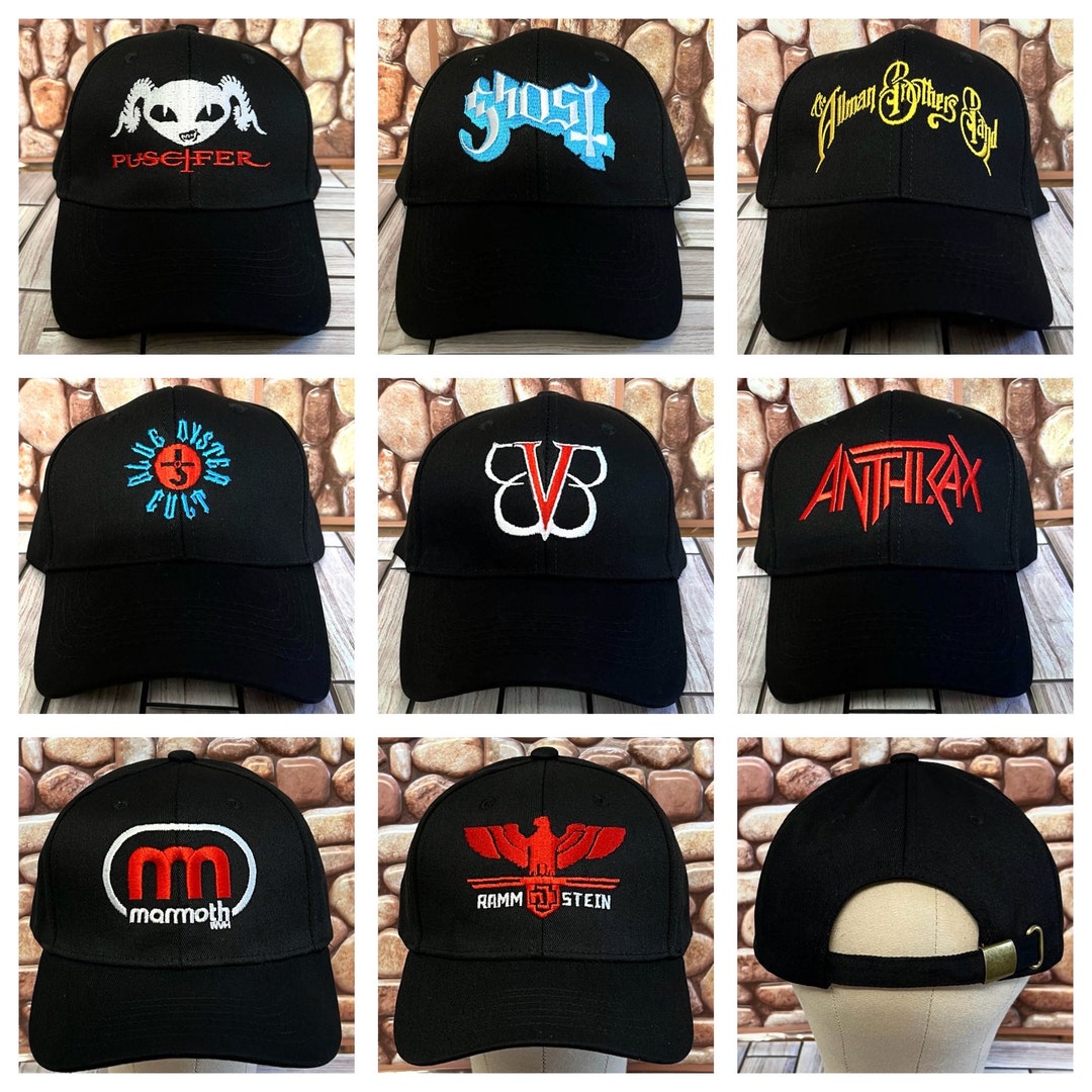 Rock Band Embroidered Baseball Cap Adjustable Strap Back Great ...
