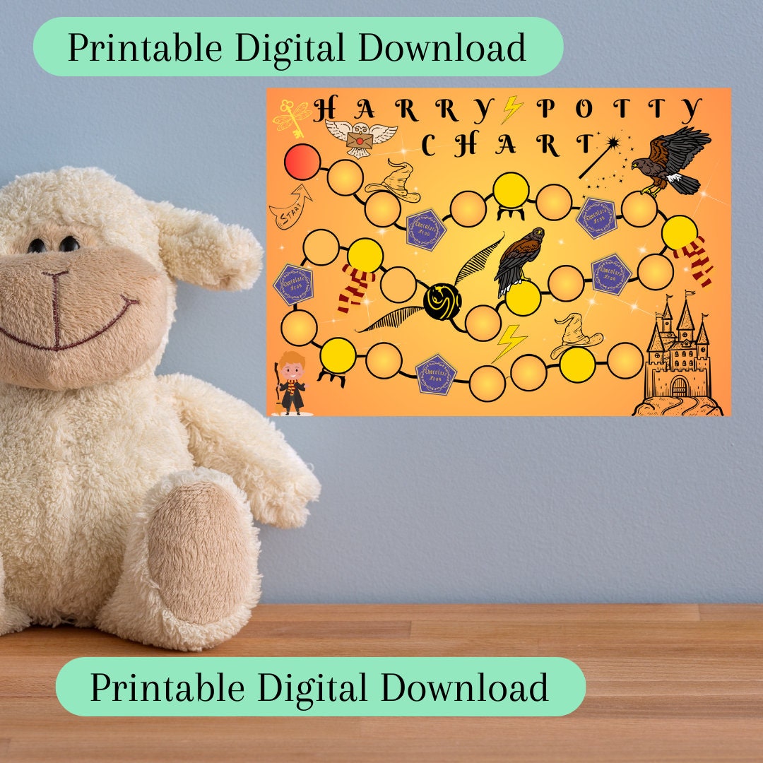 Printable Potty Training Chart Digital Instant Download 3 Types - Etsy