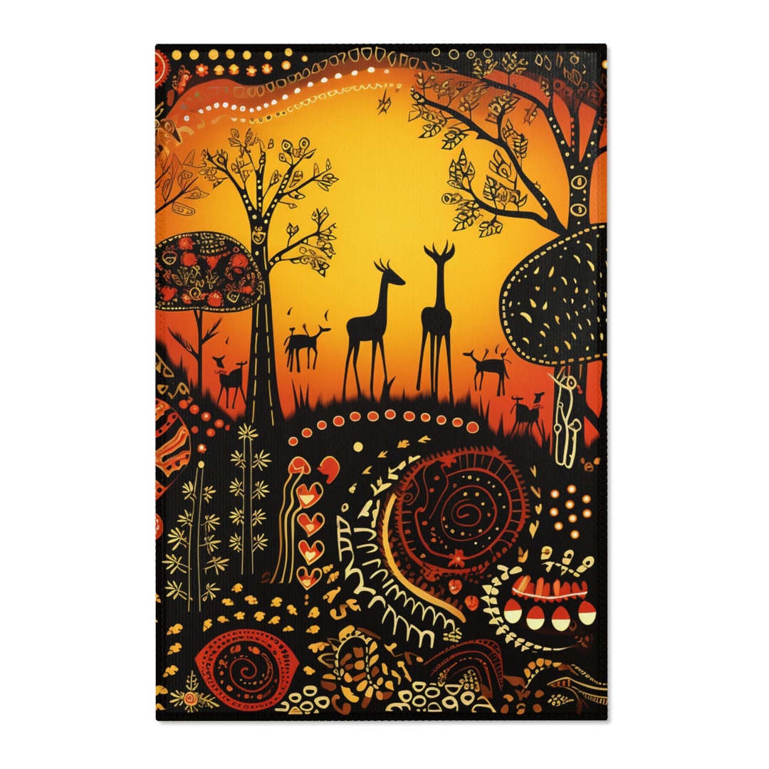 African Print Area Rugs - Etsy