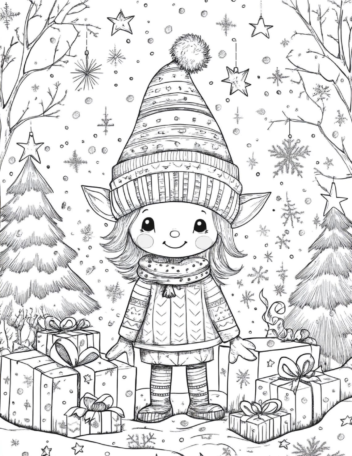 Kids Coloring Book, Kids Christmas Coloring Book, Christmas Coloring ...