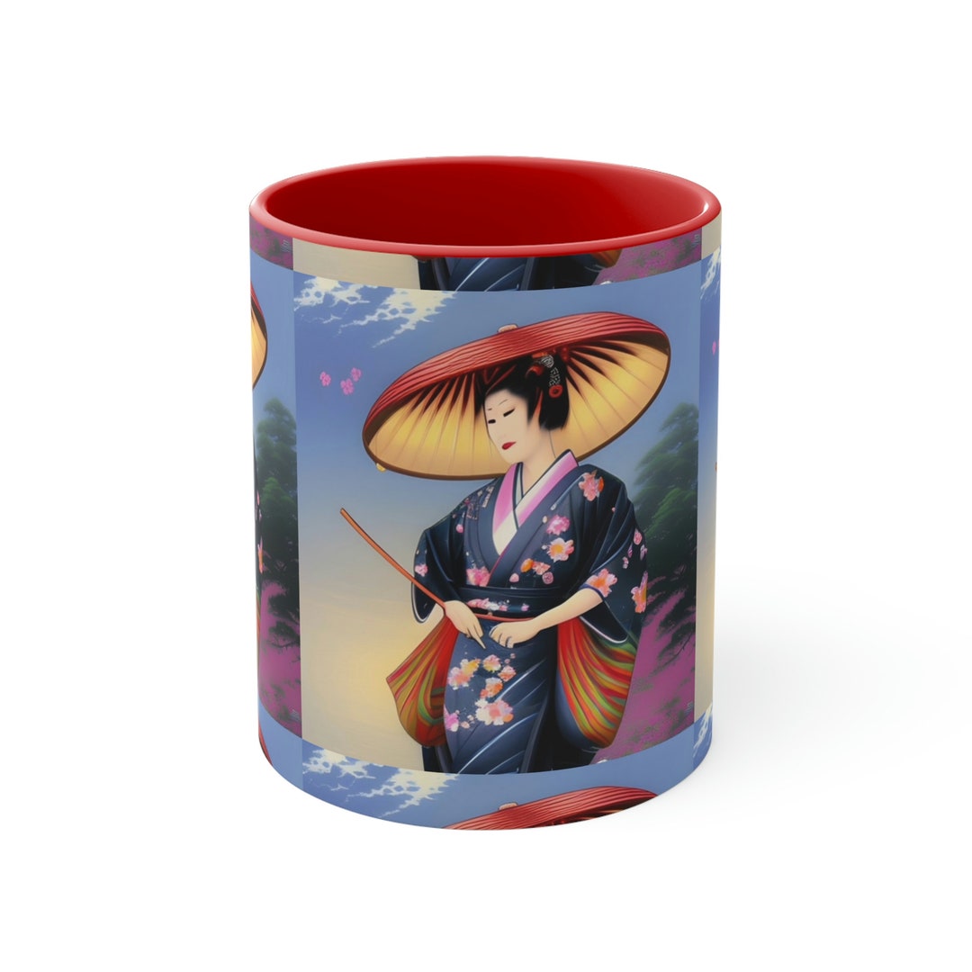 Geisha Girl Coffee Mug, 11oz - Etsy