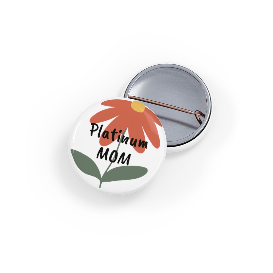 MOM Round Pins - Etsy