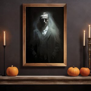 Spooky Ghost Victorian Groom Printable Wall Art Instant - Etsy