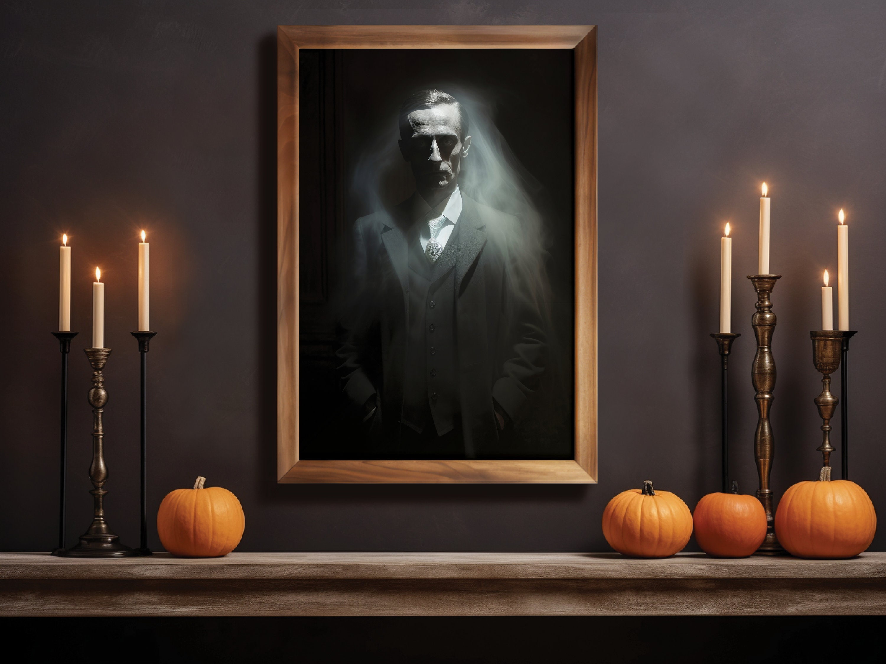 Spooky Ghost Victorian Groom Printable Wall Art Instant - Etsy
