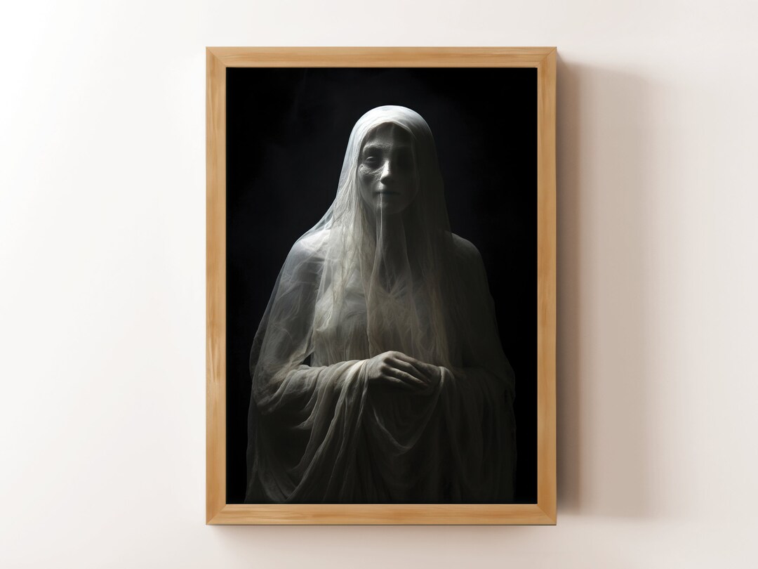 Ghost Bride Portrait: Creepy Vintage Halloween Art (digital Download ...