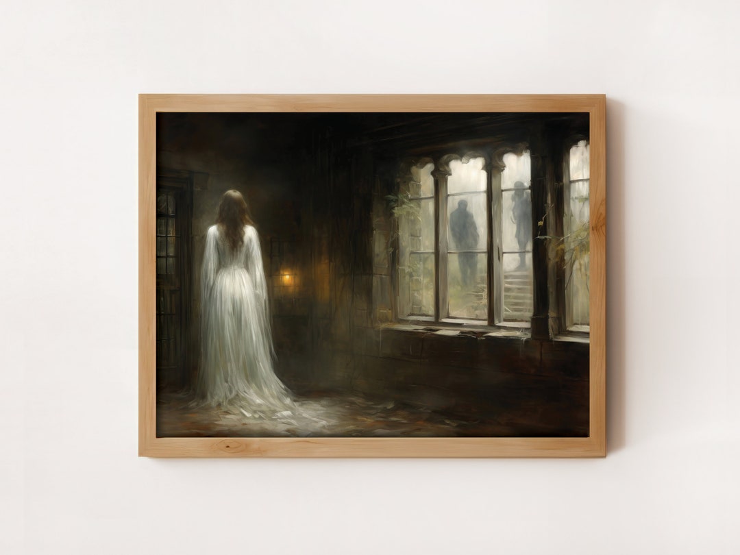Ghost Maiden Halloween Print | Printable Wall Art | Spooky Ghost ...