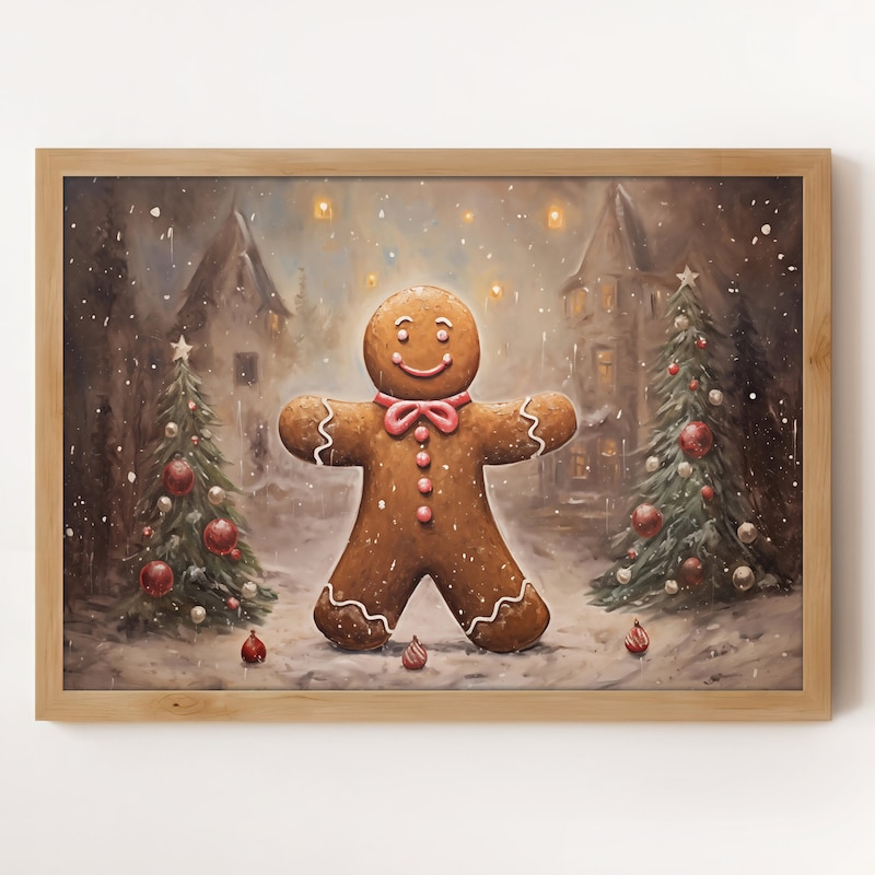 Gingerbread Wall Art - Etsy