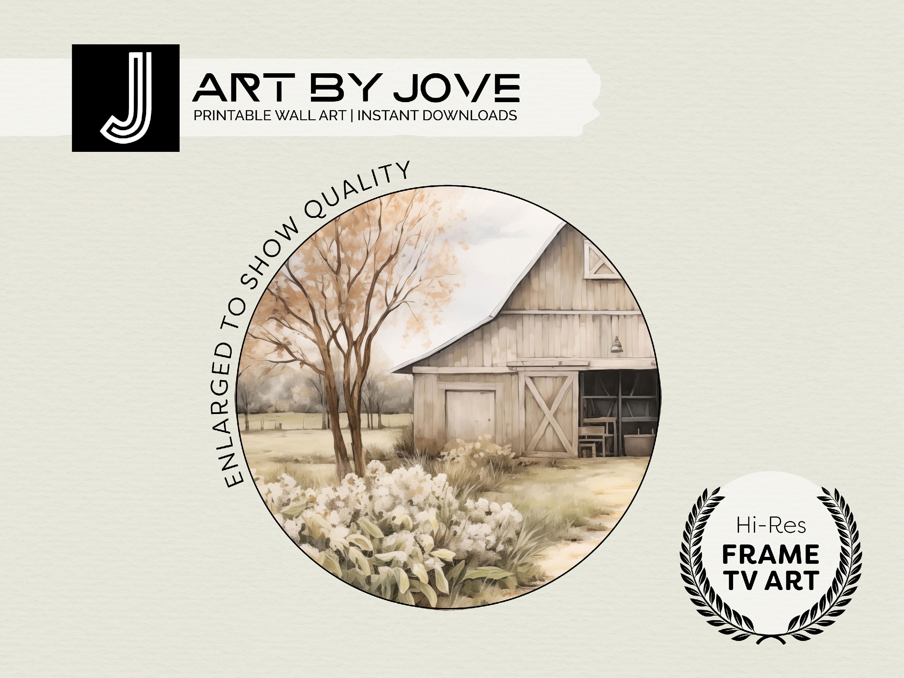 Frame TV Art Barn Artwork for TV LG Design Tv Art Spring Farm Art for ...