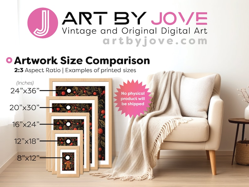 Gingerbread Man Christmas Art Print | Holiday Festive Wall Decor ...