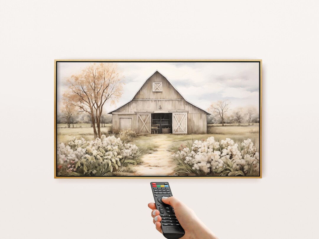 Frame TV Art | Barn Artwork for TV | LG Design Tv Art Spring | Farm Art ...