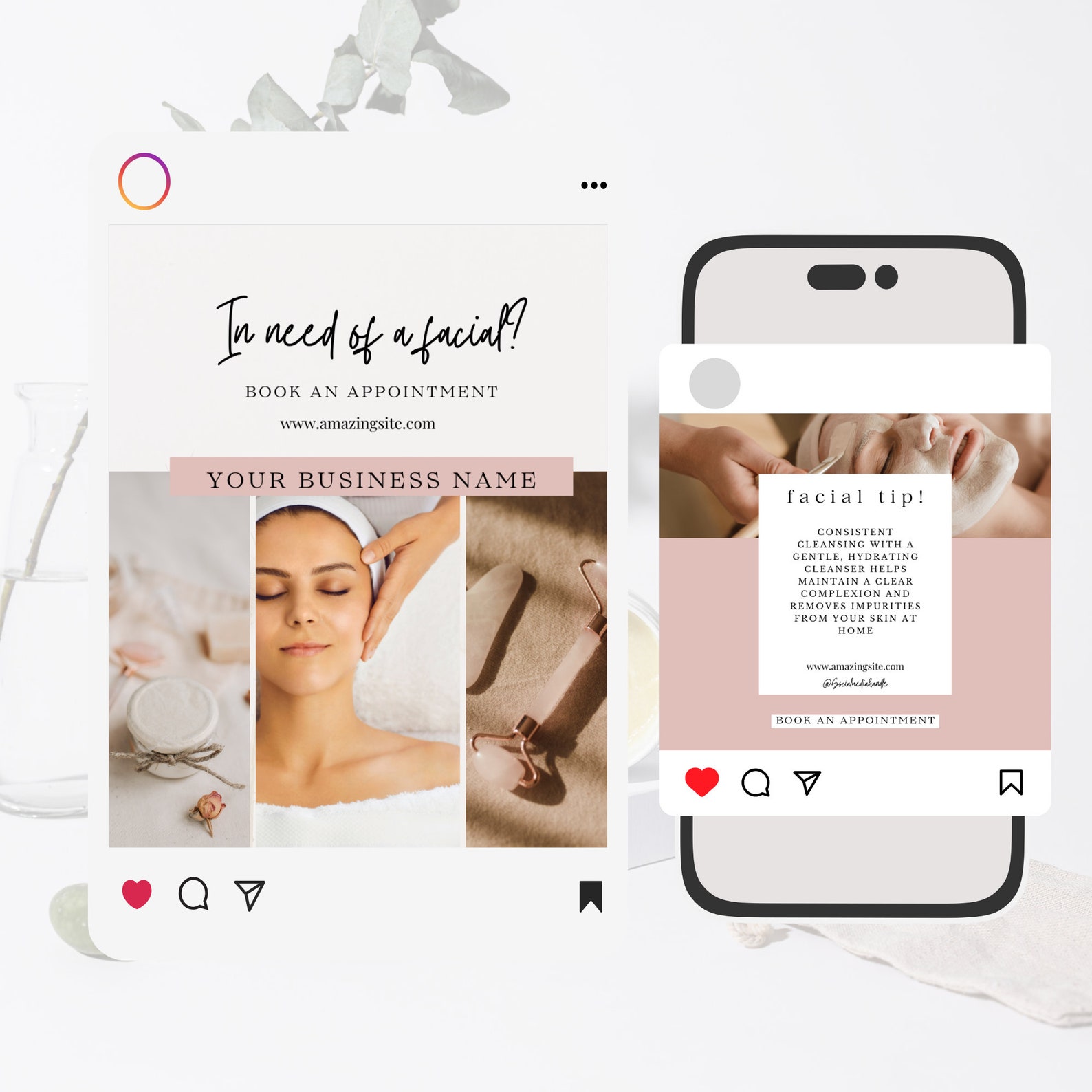 Esthetician Social Media, Beauty Posts, Business Social Media Posts ...