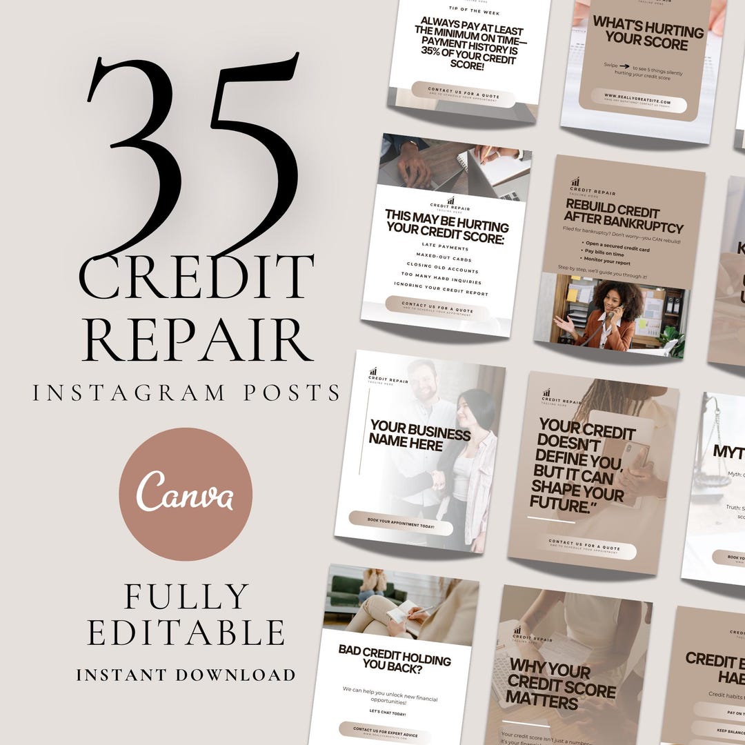 Credit Repair Social Media Posts | Finance Specialist Instagram ...