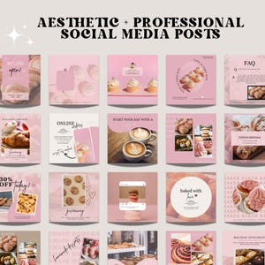 Bakery Instagram Post Templates | Café Instagram Template | Cake ...