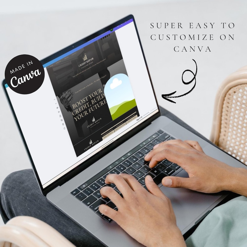Credit Specialist Website Template: Editable Canva Design (digital ...