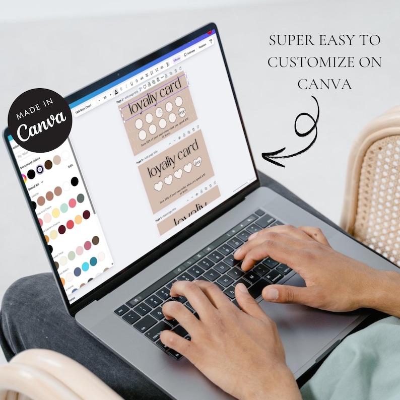 Lux Loyalty Card Template | Small Business Reward Program | Editable ...