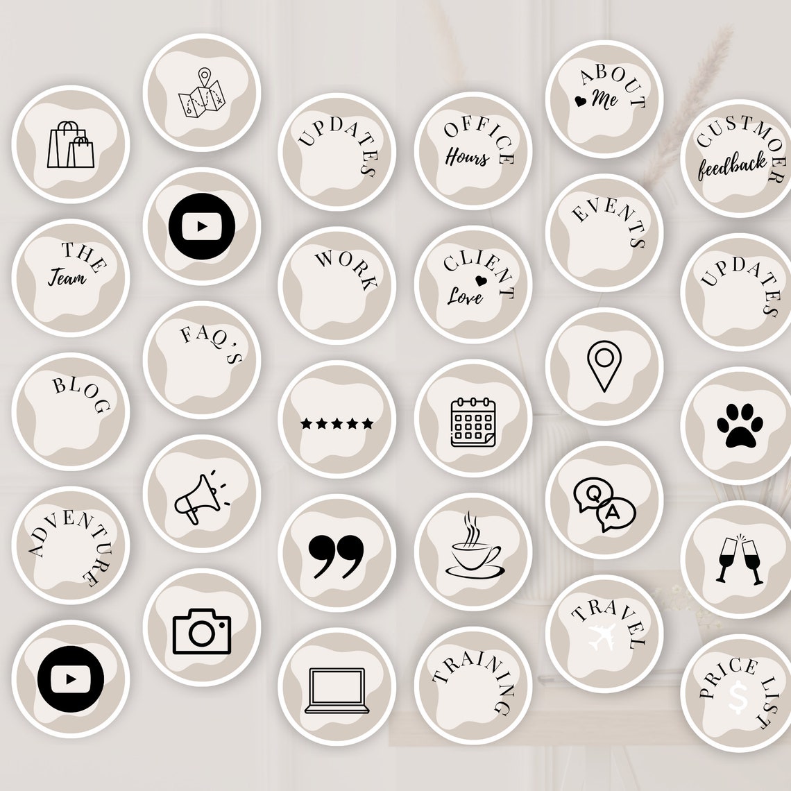 Highlight Cover Icons, Social Media Icons, Story Highlight Covers ...