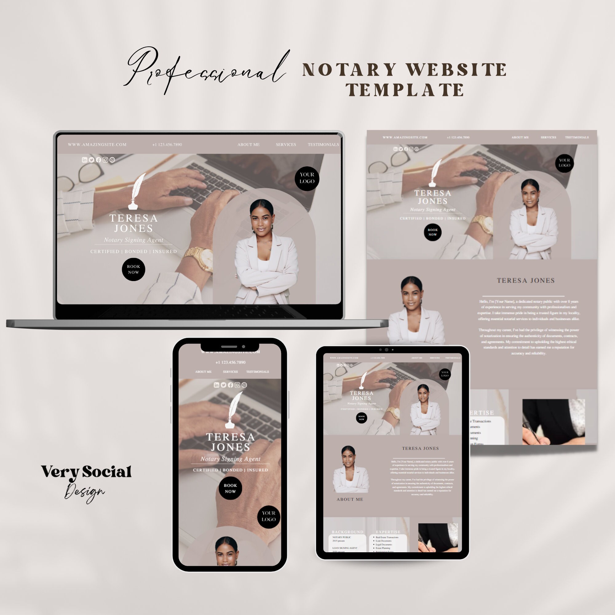 Notary Website Template, Notary Landing Page, Notary Marketing ... Notary Website Template, Notary Landing Page, Notary Marketing ...