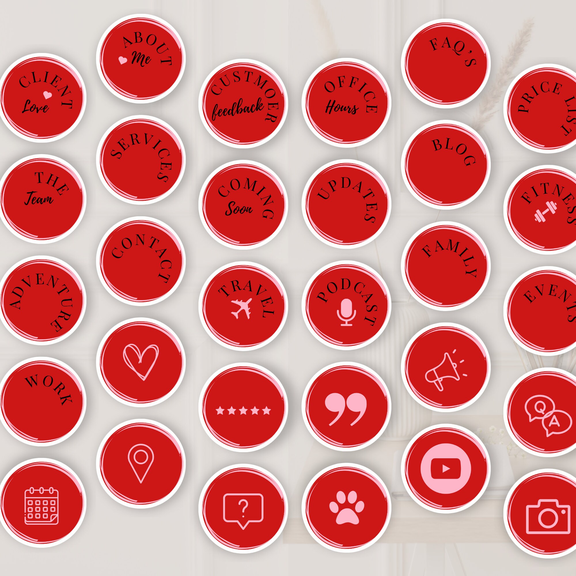 Highlight Cover Icons, Social Media Icons, Story Highlight Covers ...