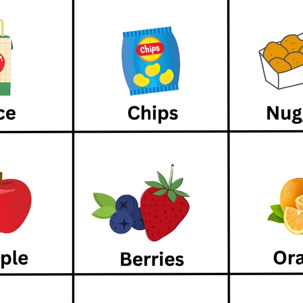 Autism Flash Cards - Etsy