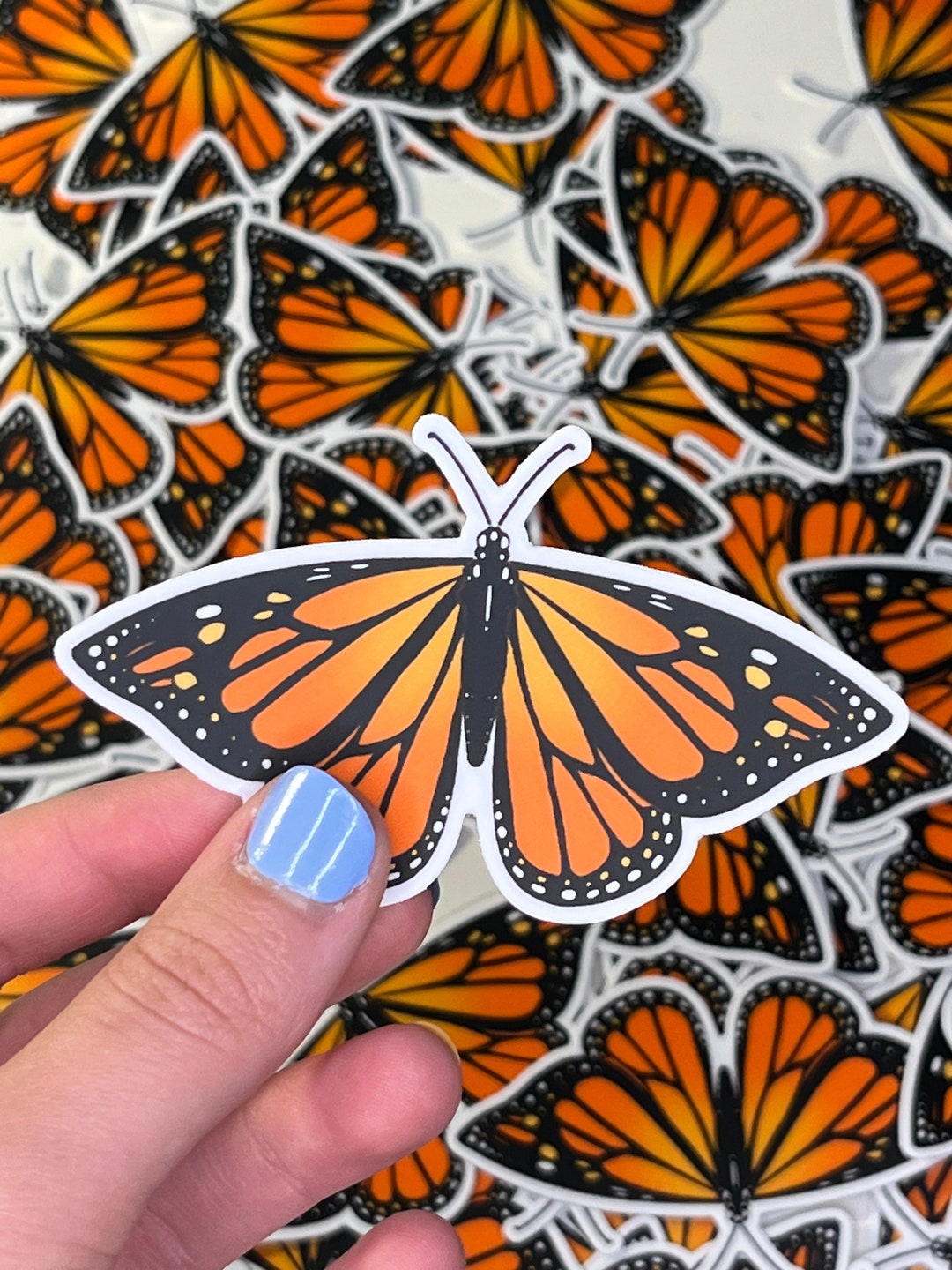 Monarch Butterfly Vinyl Sticker | Waterproof Vinyl Sticker - Etsy
