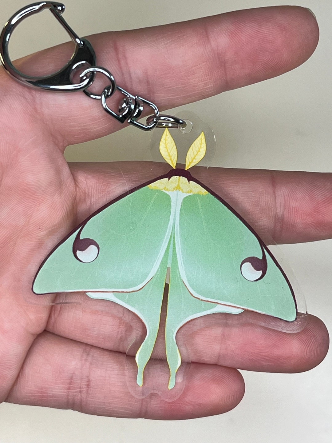 Luna Moth Acrylic Keychain - Etsy