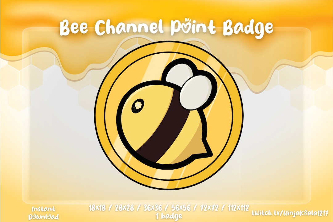Bee Channel Points, Bee Sub Badges, Twitch Badges, Twitch Emotes ...