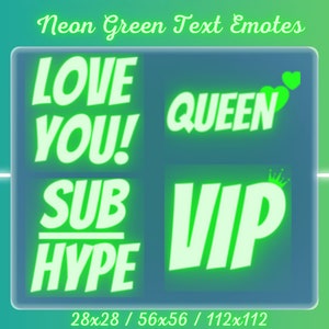 Neon Green Emotes, Twitch Emotes, Neon Emotes, Discord Emotes, Cute ...