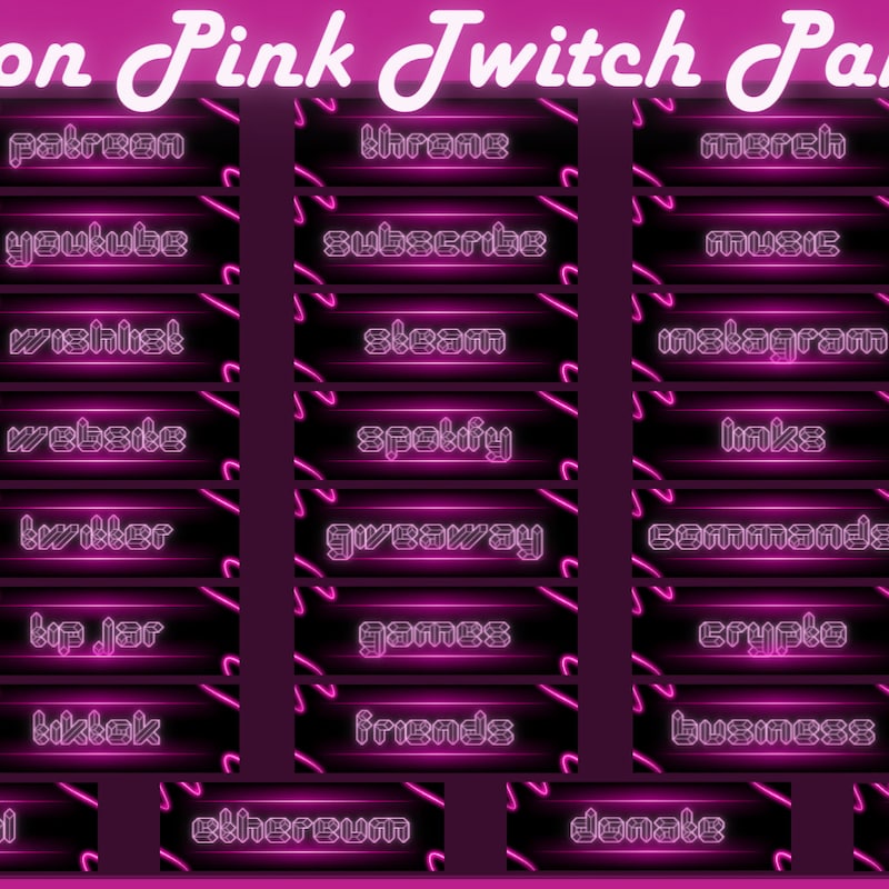 Pink Discord Template - Etsy