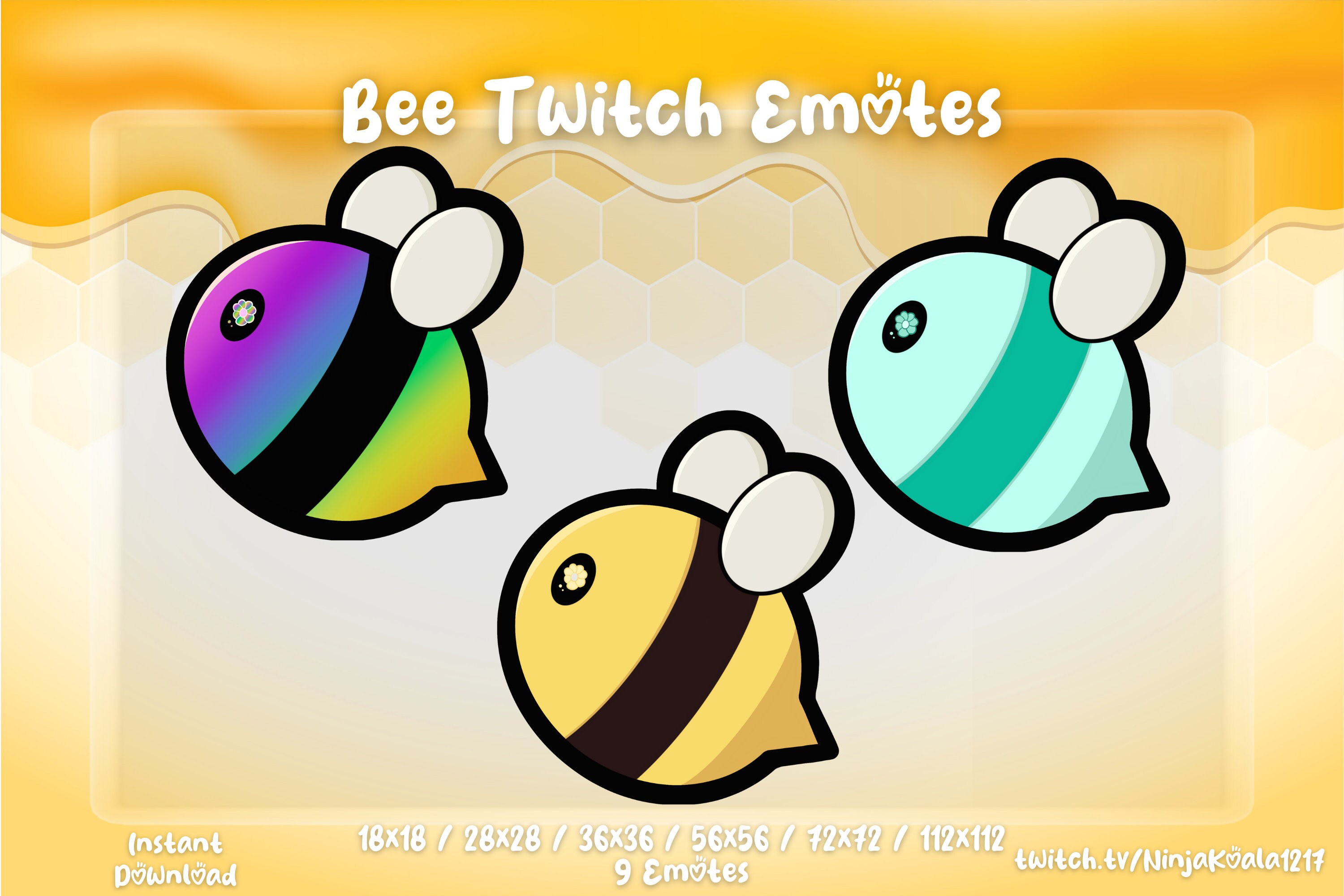 Bee Emotes, Cute Emotes, Twitch Emotes, Discord Emotes, Gamer Emotes ...