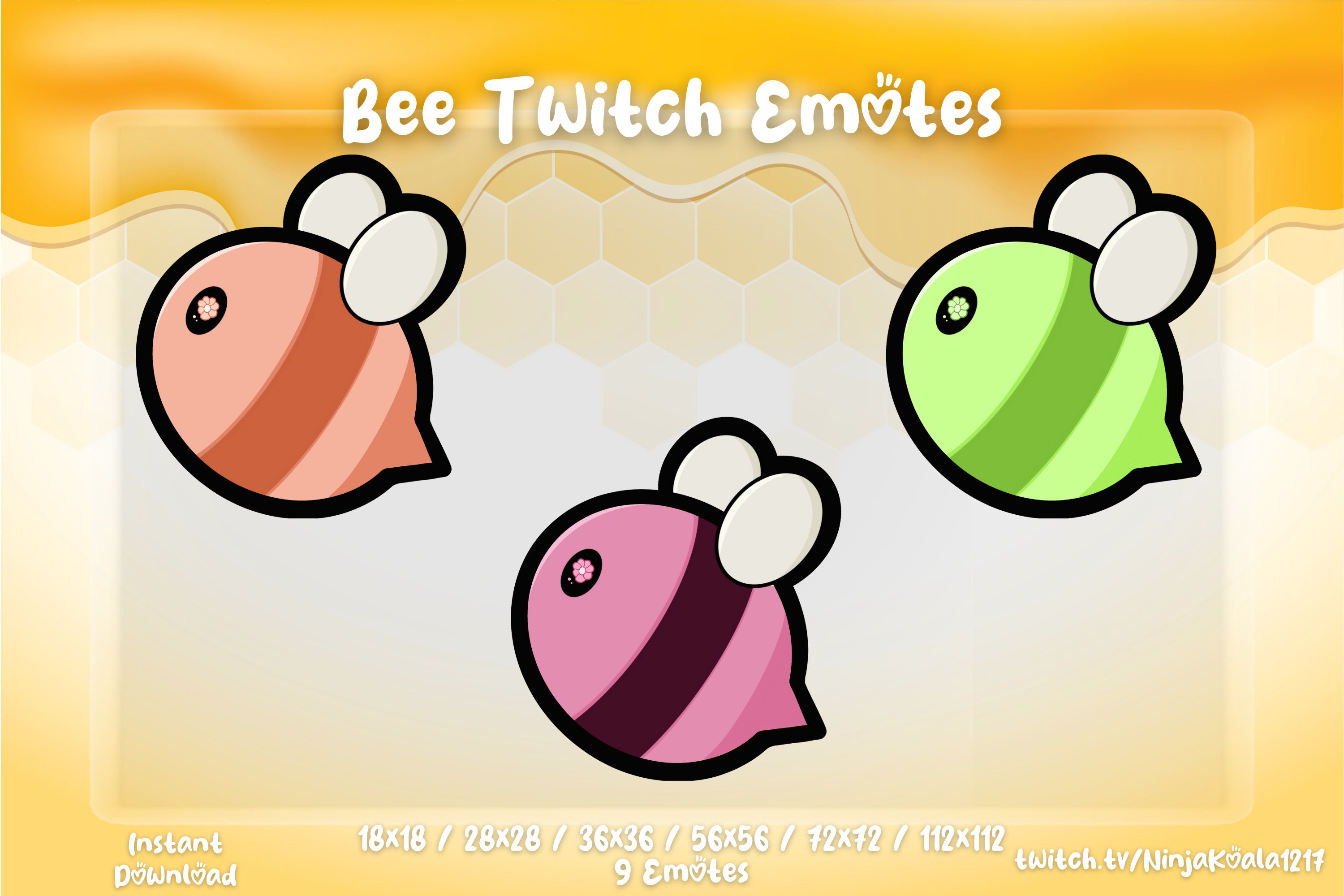 Bee Emotes, Cute Emotes, Twitch Emotes, Discord Emotes, Gamer Emotes ...