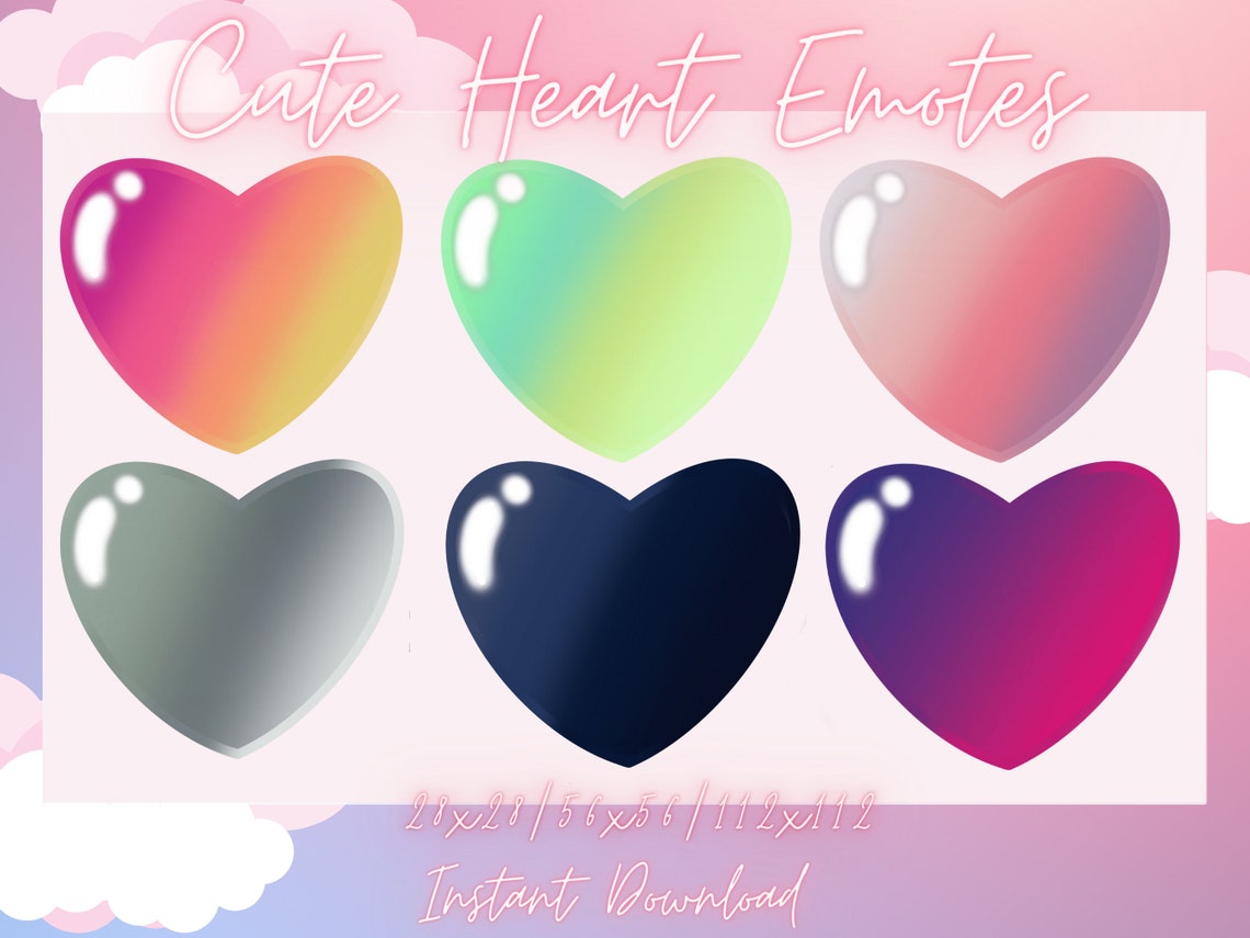 Cute Heart Emotes, Heart Emotes, Twitch Emotes, Discord Emotes, Fun ...