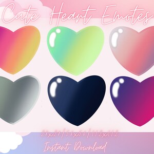 Cute Heart Emotes, Heart Emotes, Twitch Emotes, Discord Emotes, Fun ...