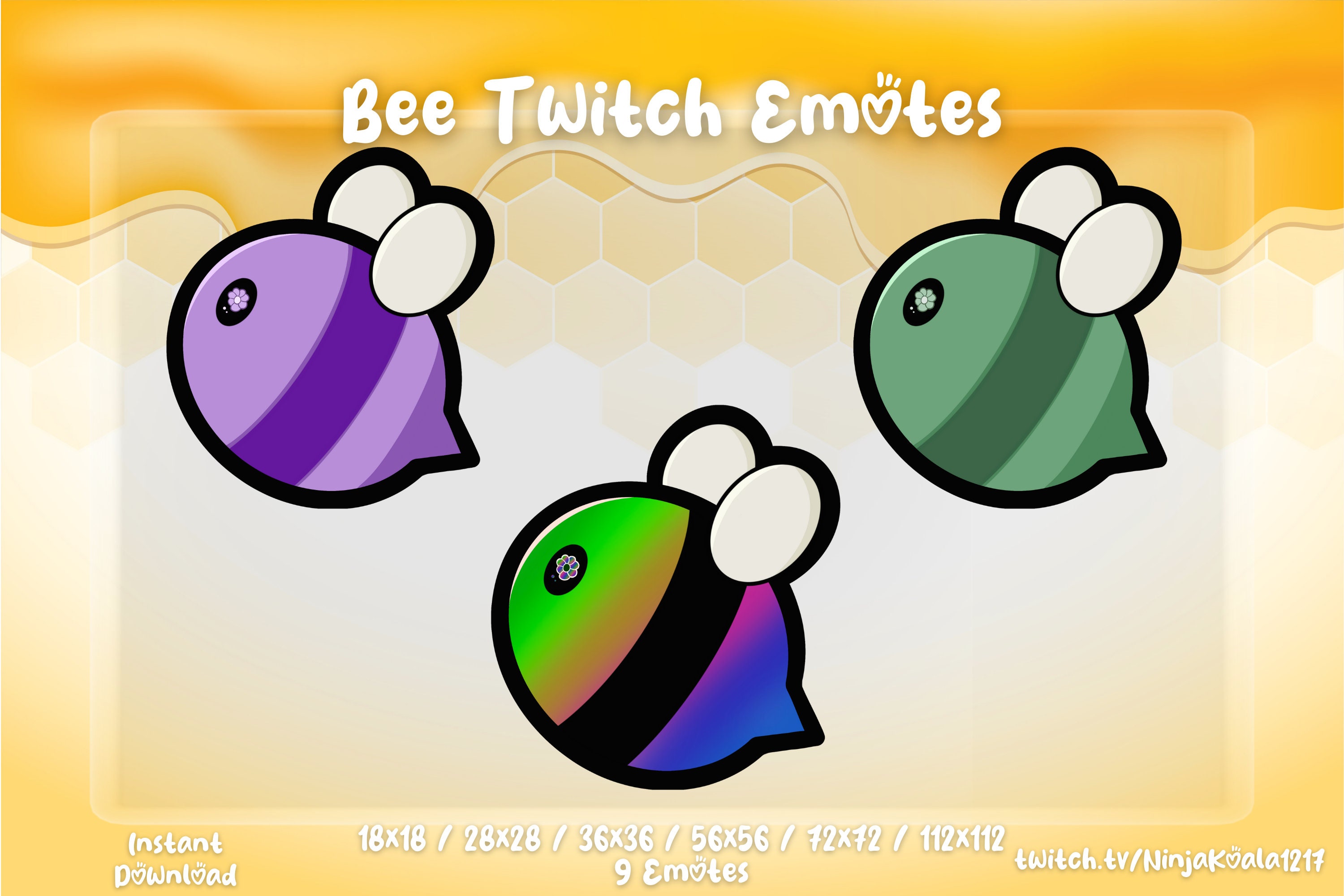 Bee Emotes, Cute Emotes, Twitch Emotes, Discord Emotes, Gamer Emotes ...