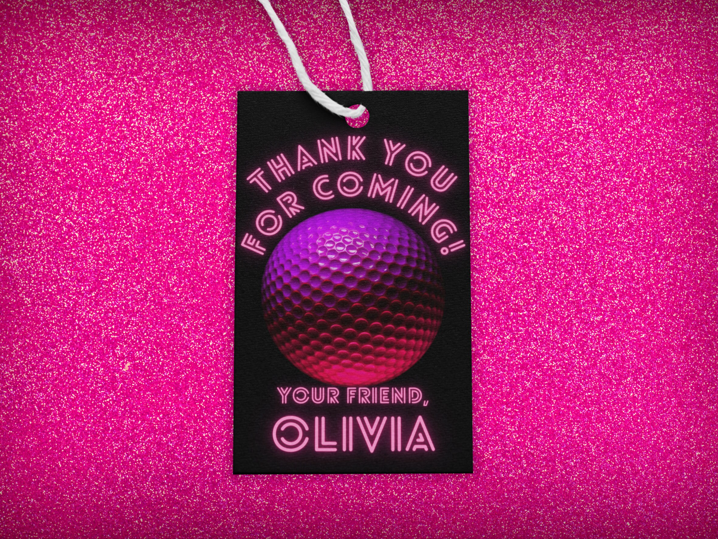 Editable Mini Golf Invitation Minimalist Birthday Party Invite Girl ...