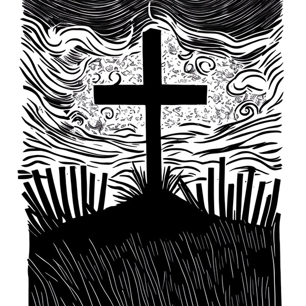 Black Linocut - Etsy